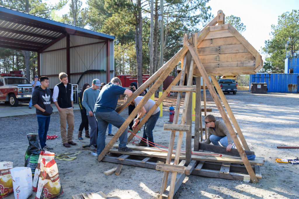 History 111 Students Bring History Alive with Trebuchet Project