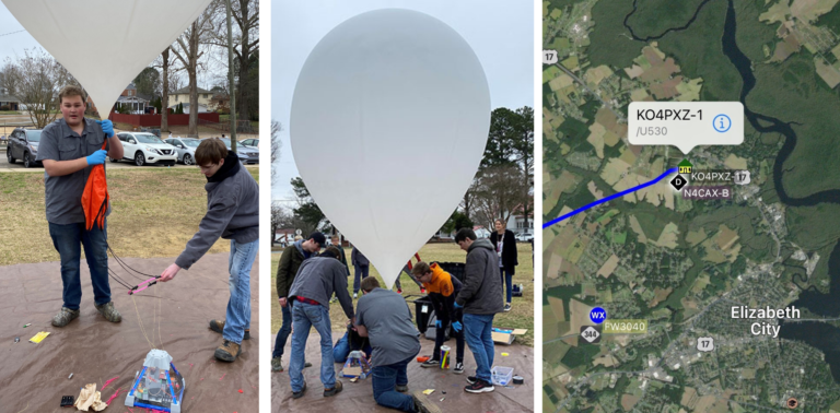 NCC High Altitude Balloon Team Members Earn HAM Licensing, Launch Balloon