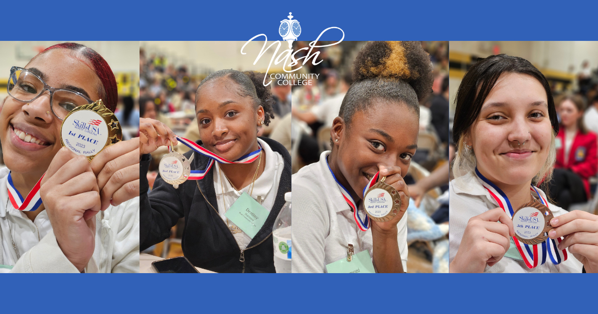 Dual Enrollment Cosmetology Students Awarded at Regional Skills Competition